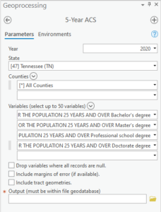 Chattanooga RPA Rolls Out 5-Year ACS Extraction Tool for ArcGIS Pro ...